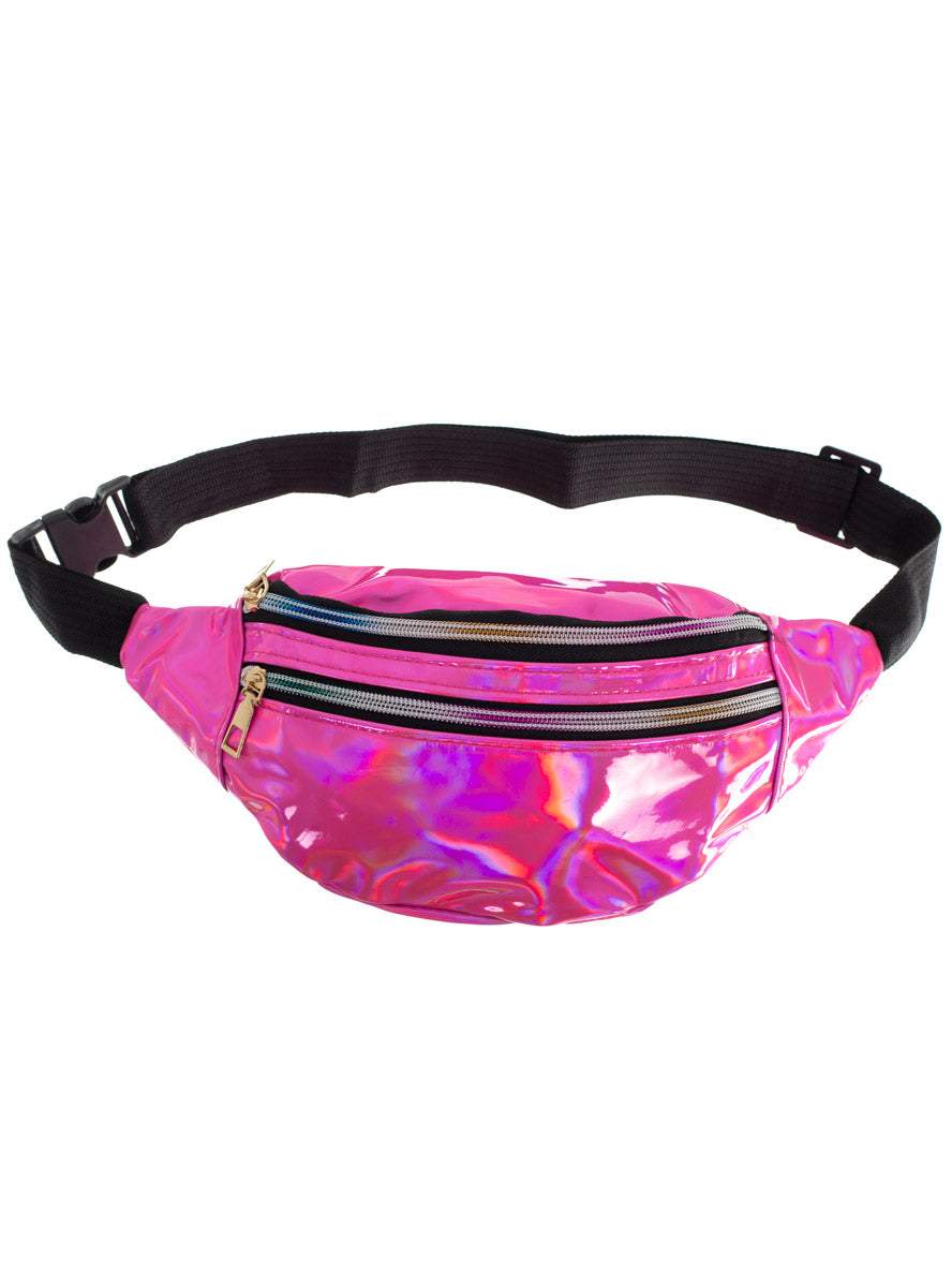 Hot Pink 80s Costume Bum Bag | 1980s Costume Accessories