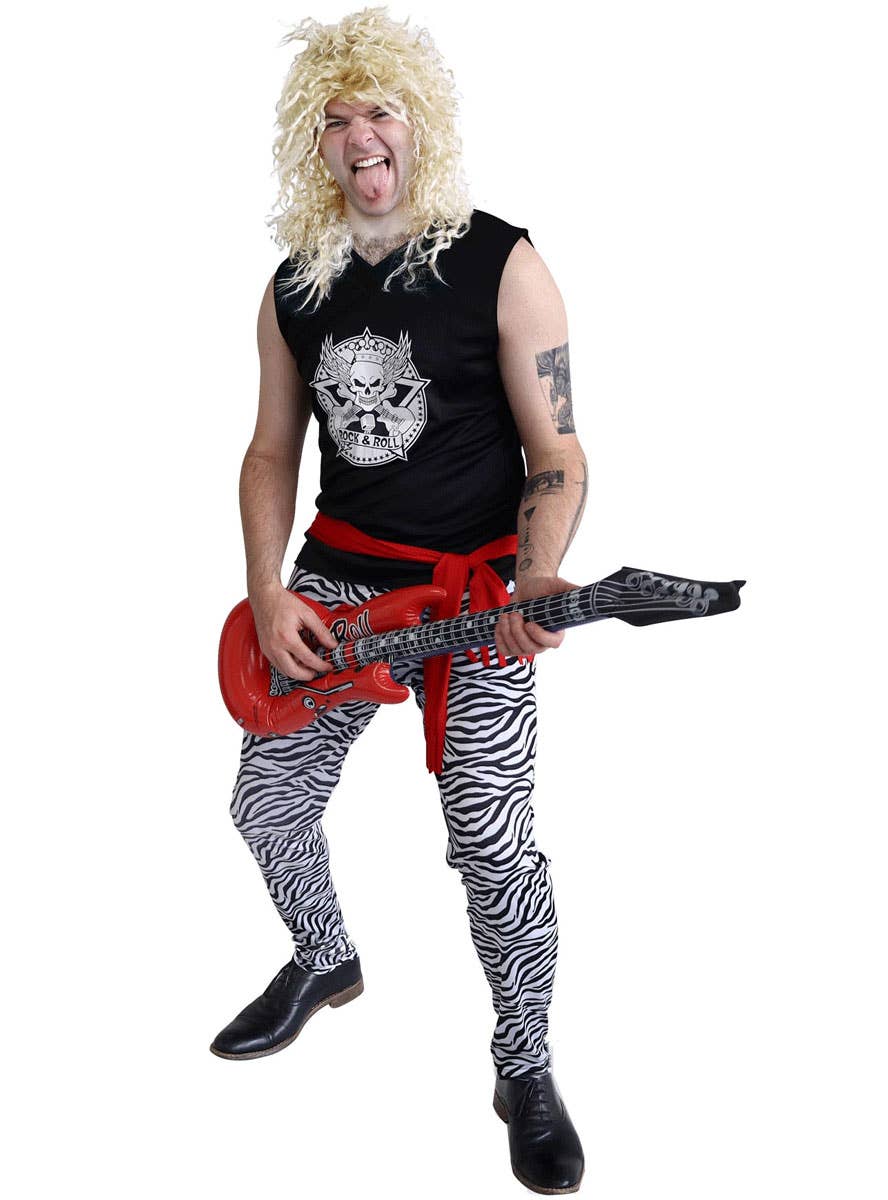 Mens Axl Rose Inspired 1980s Rock Star Costume