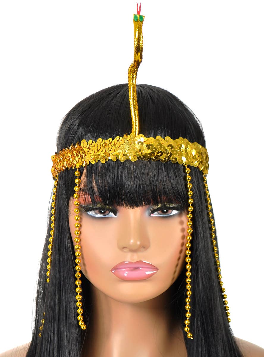Gold Egyptian Snake Headpiece and Arm Wrap