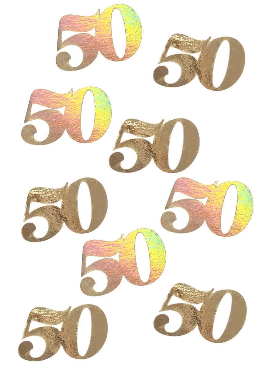8g Gold Foil 50th Birthday Party Confetti