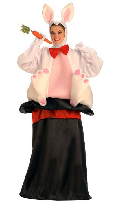 Circus Magician White Rabbit in a Hat Costume | Adults Bunny Costume