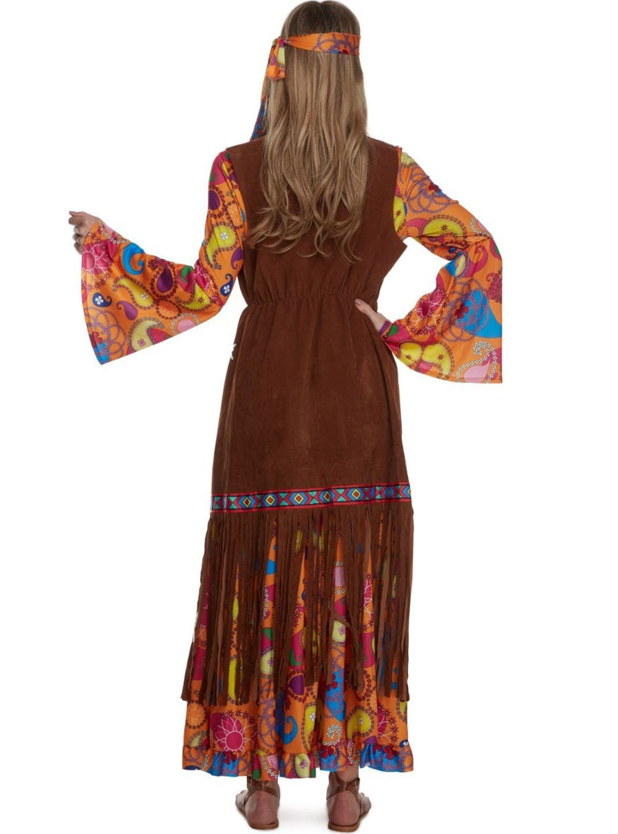 Rainbow Womens Hippie Costume | Womens 1970s Costume