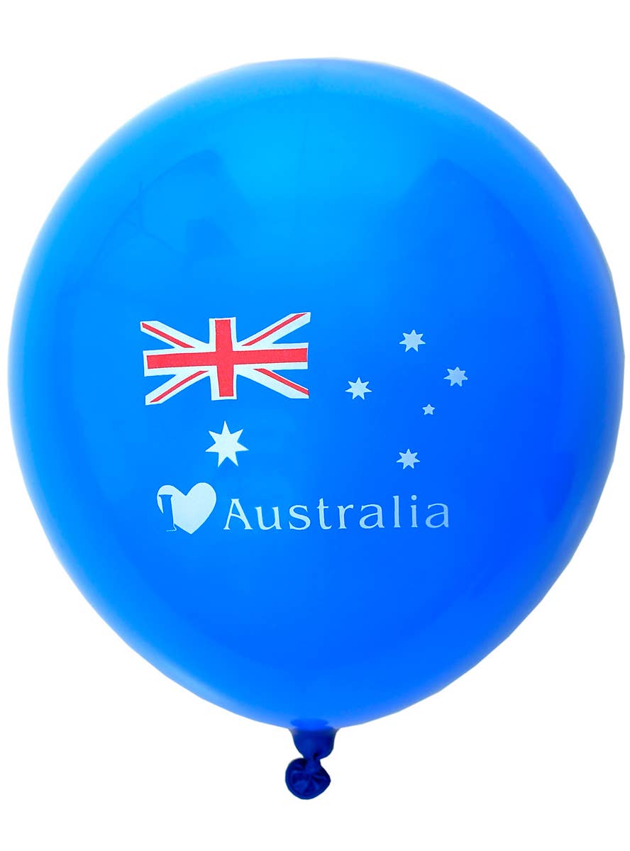 Blue I Love Australia Balloons | 8 Pack Australia Balloons