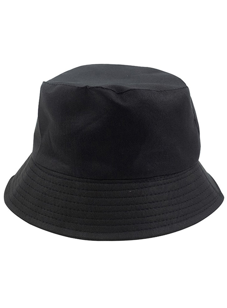 Basic Black Bucket Costume Hat | Adults Black Costume Hat