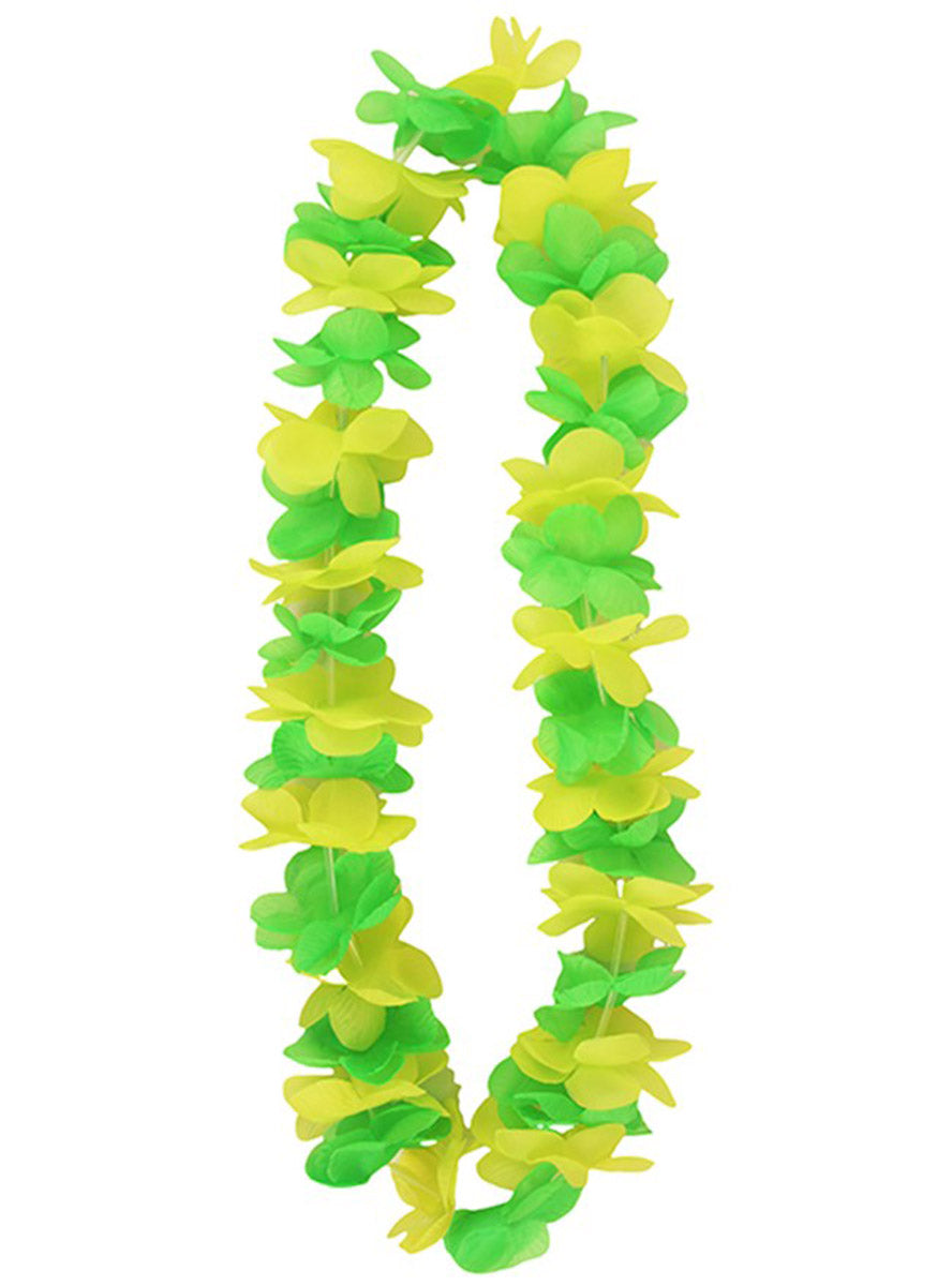 Australia Day Costume Lei │ Green & Gold Flower Lei