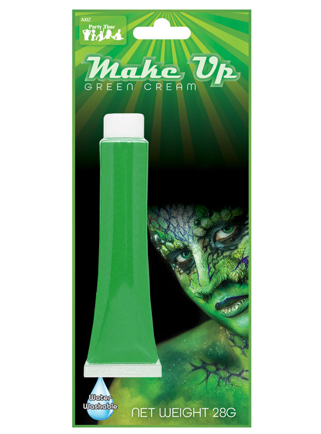 Basic Green Facepaint Tube | Green Face And Body Paint