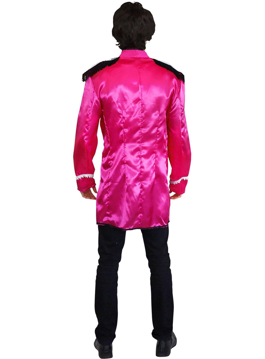 Plus Size Pink British Singer mens Costume | Beatles Costume For Men