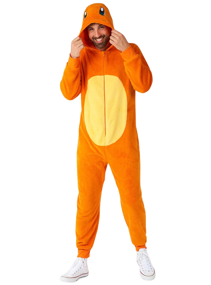 Charmander Mens Onesie | Deluxe Adults Pokemon Costume