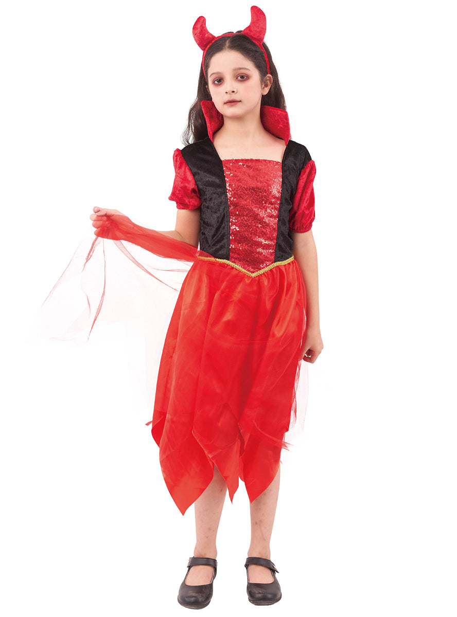 Classic Red Devil Girls Costume | Halloween Costumes For Girls
