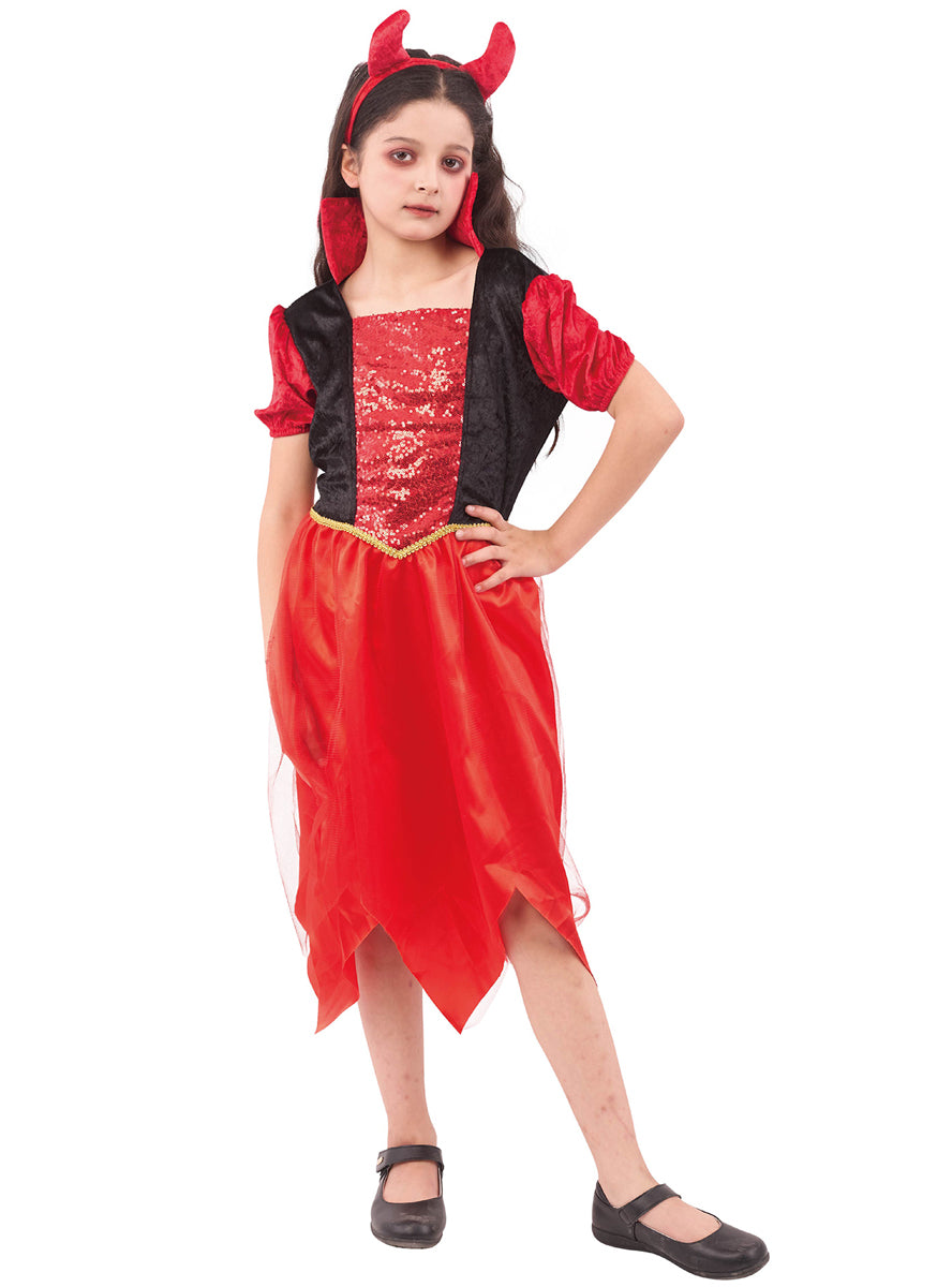 Classic Red Devil Girls Costume | Halloween Costumes For Girls
