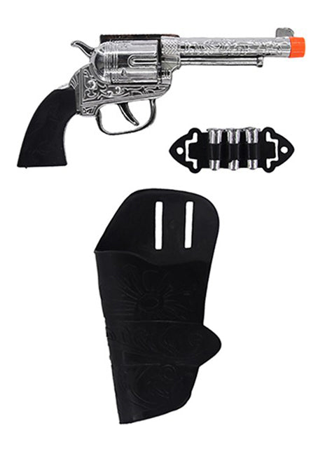 Cowboy Black Costume Gun Set | Cowboy Toy Gun And Holster Kit