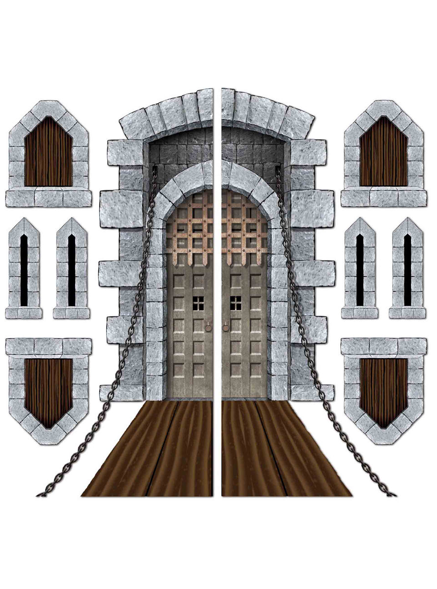 Castle Door and Window Decorations | Medieval Party Supplies