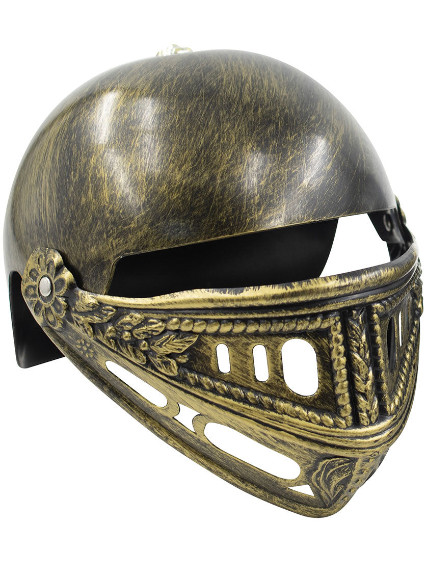 Boys Gold Medieval Knight Helmet | Medieval Helmet For Boys