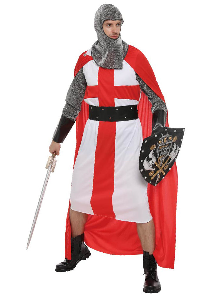 Medieval Knight Mens Costume | Templar Knight costume for Men