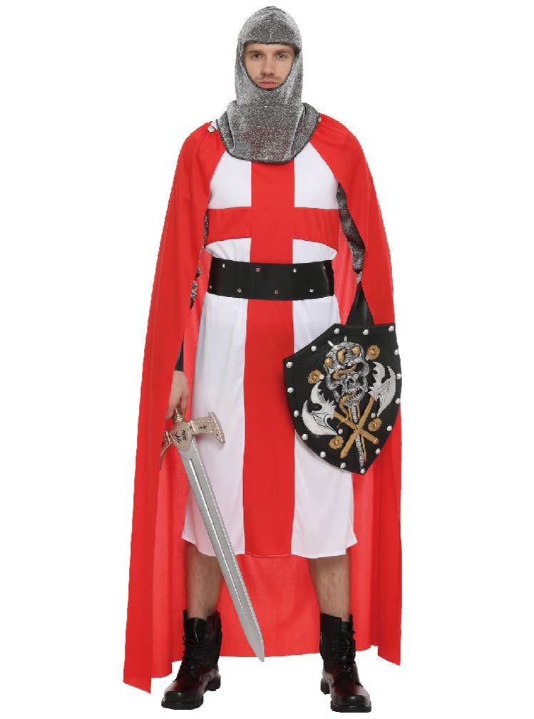 Medieval Knight Mens Costume | Templar Knight costume for Men