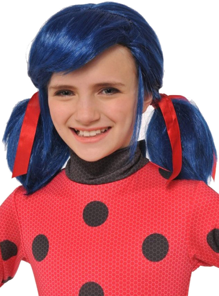 Miraculous ladybug Girls Costume Wig | Blue Costume Wig For Girls