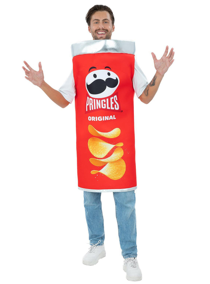 Mens Red Original Pringles Costume | Chips costume For Men