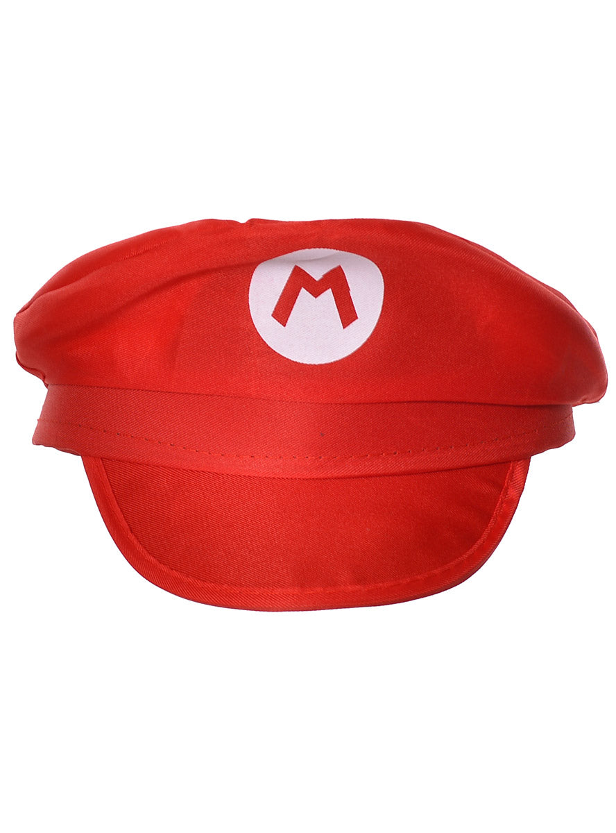 Mario Mens Red Costume Hat | Red Super Mario Hat For Men