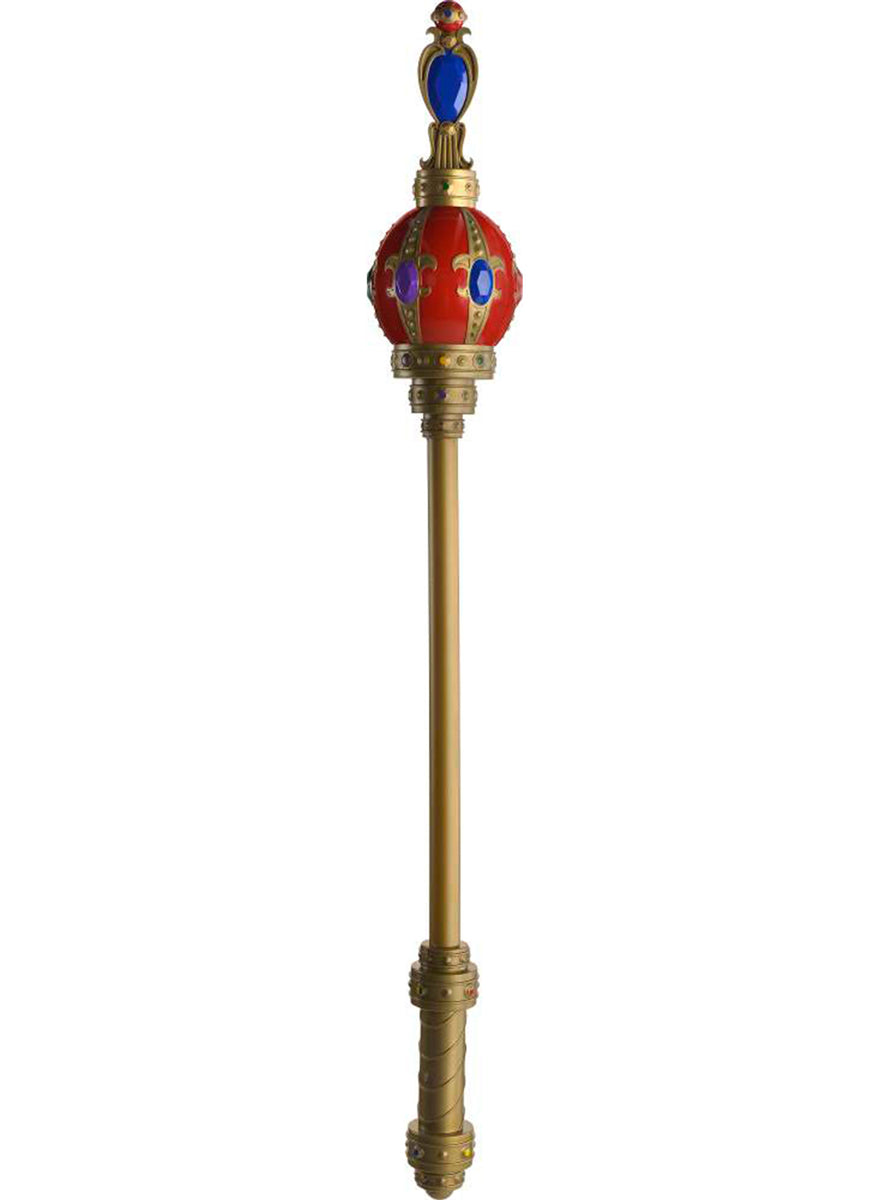 Red And Gold King Sceptre | Royal Sceptre Accessory