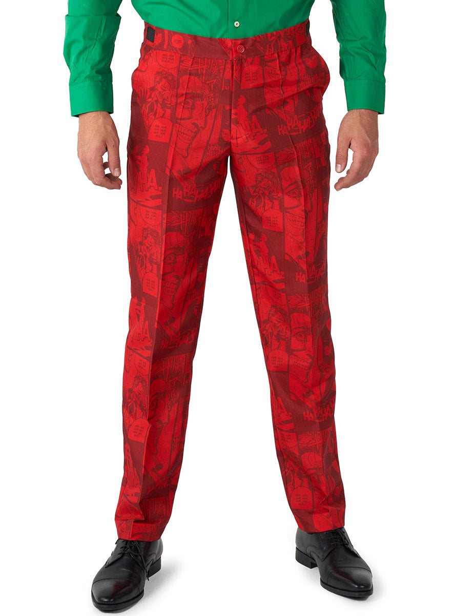 Scarlet Joker Deluxe Mens Costume | Mens Joker Costume Suit
