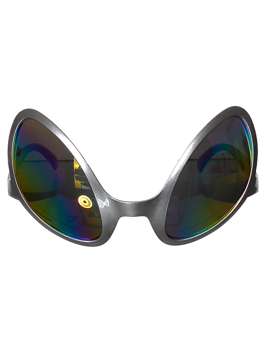 Silver Alien Costume Glasses | Space Alien Costume Accessories