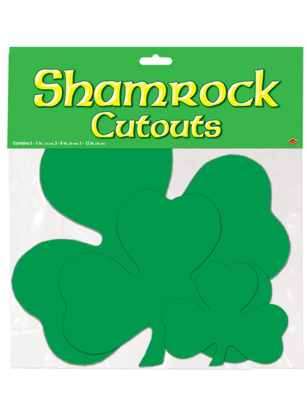 Assorted Shamrock Cut Outs | St Patricks Day Party Supplies