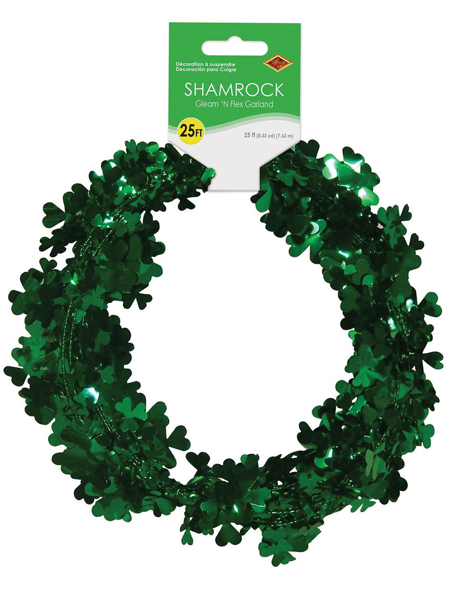 Shamrock Wire Garland Decoration | St Patricks Day Supplies