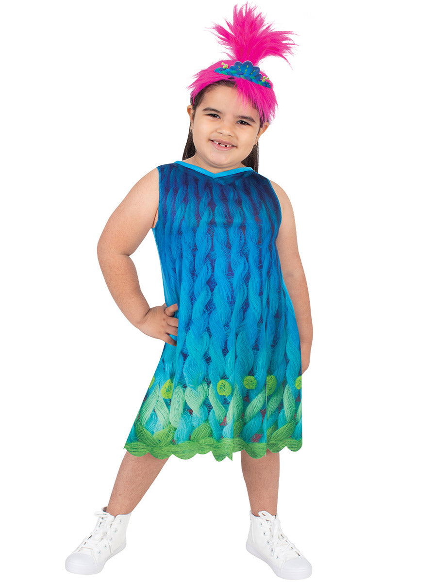 Girls Classic Poppy Costume | Trolls 3 Costume For Girls
