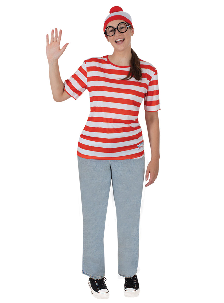 Womens Wheres Wally Costume | Teachers Book Week Costume