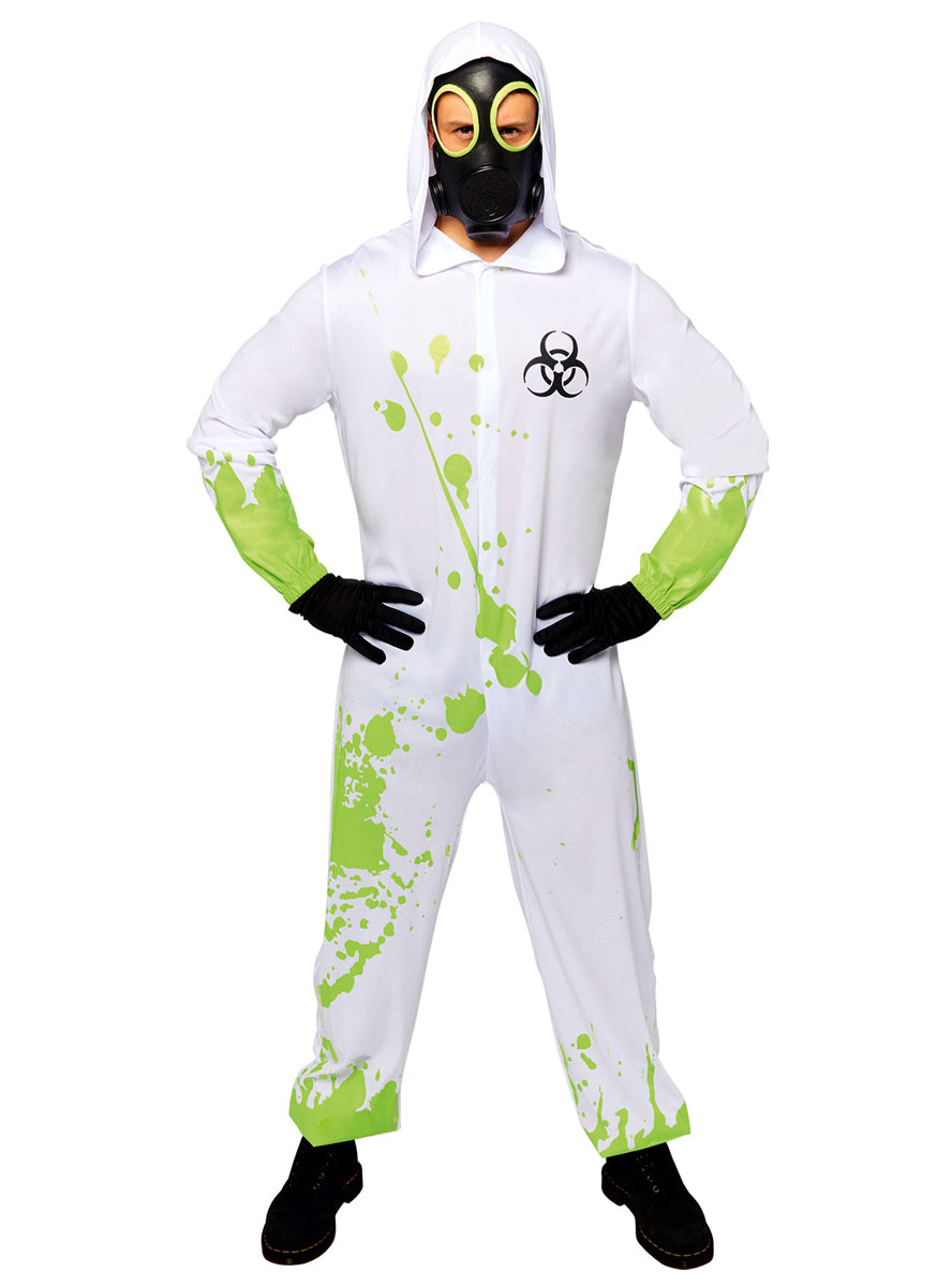 Plus Size Mens Hazmat Suit Costume | Toxic Waste Costume For Men