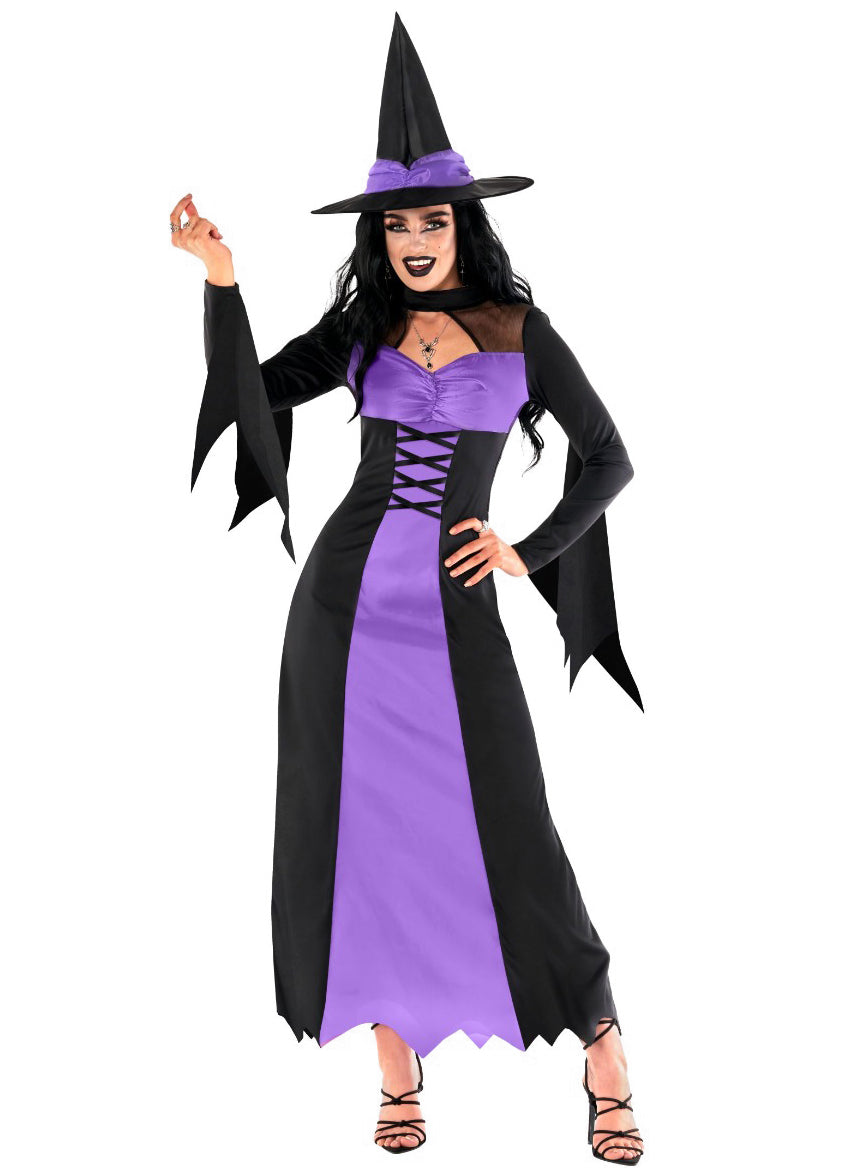 Black and Purple Plus Size Witch Costume | Witch Outfit