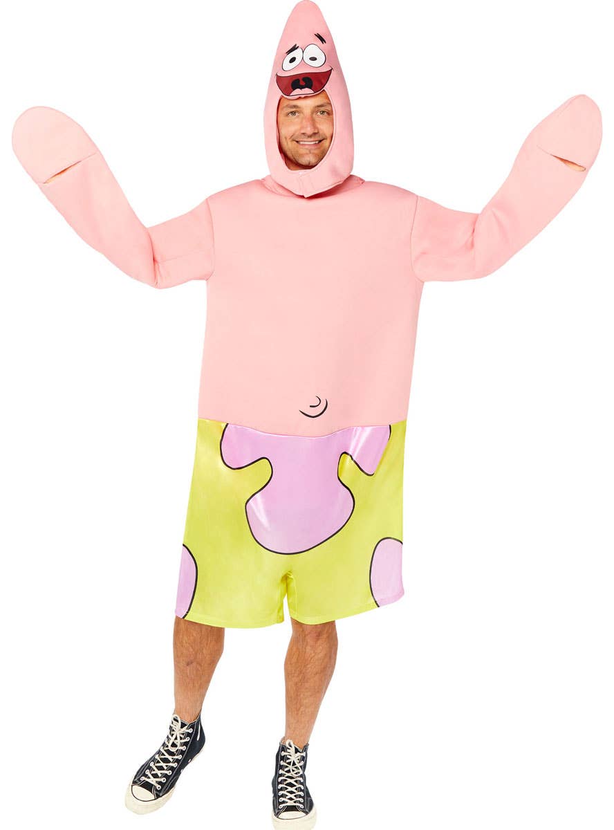 Mens Patrick Star Costume | Licensed Sponge Bob Dress Up Costume