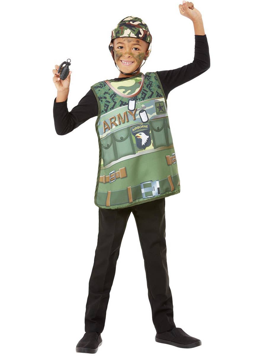 Easy Army Solider Kids Book Week Costume