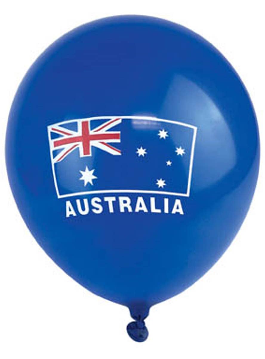 10 Pack Blue Aussie Flag Balloons | Australia Day Balloons
