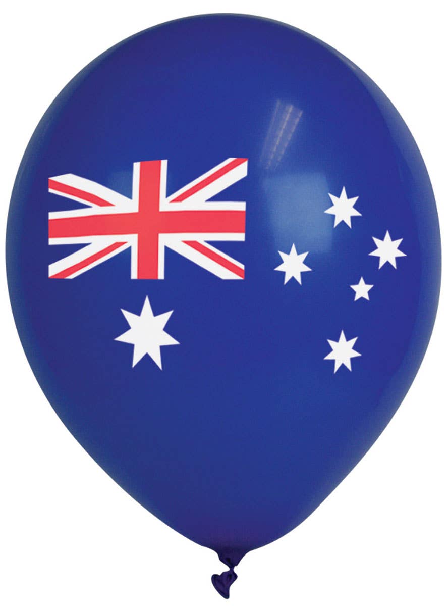Australian Flag Print 10 Pack Latex Balloons | 30cm Balloons