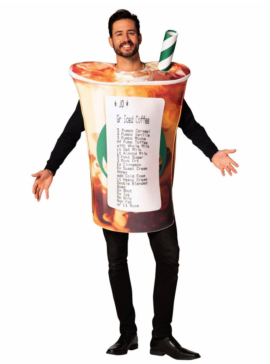 Adults Funny Coffee Cup Costume | Adults Drink Costume