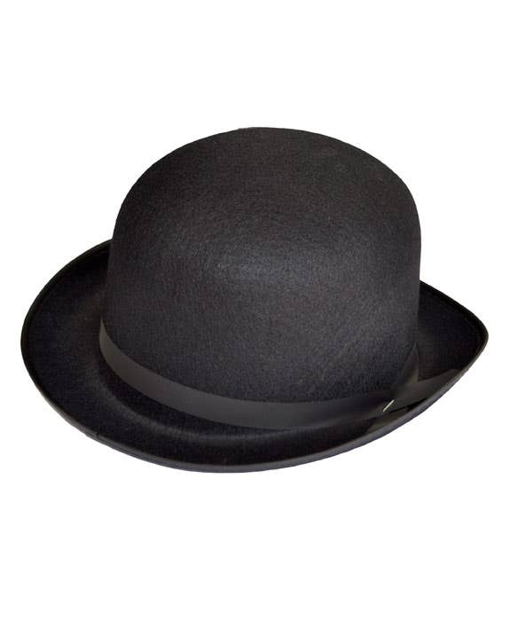 Adults Felt Black Bowler Costume Hat