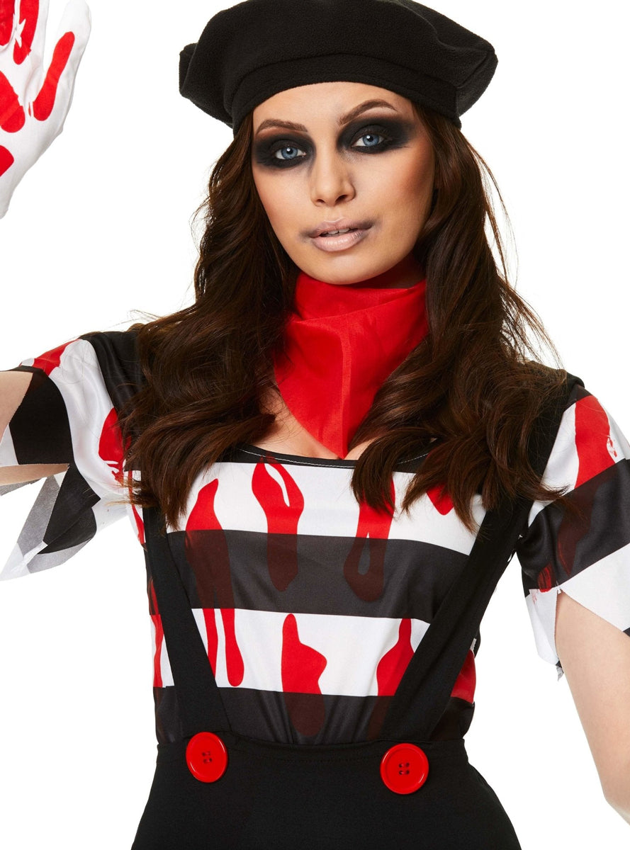 Womens Zombie Mime Costume | Halloween Costume For Women