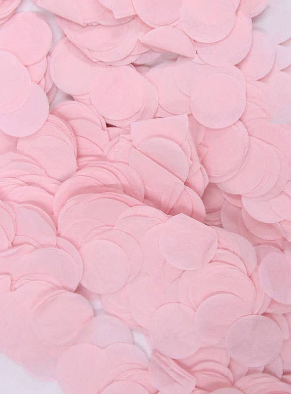 Bag of Blush Pink Paper Confetti | Party Supplies
