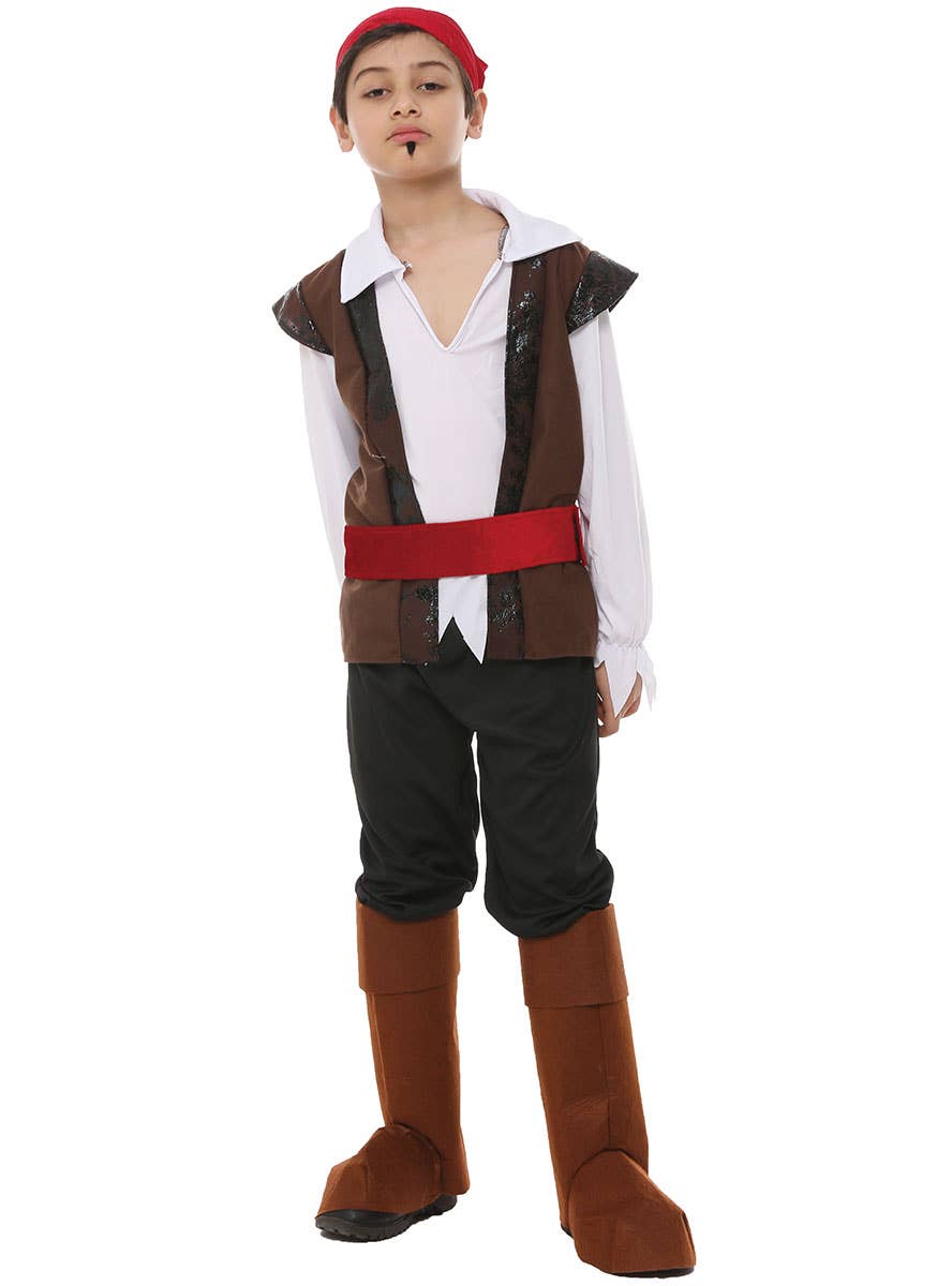 Boys First Mate Swashbuckling Pirate Costume