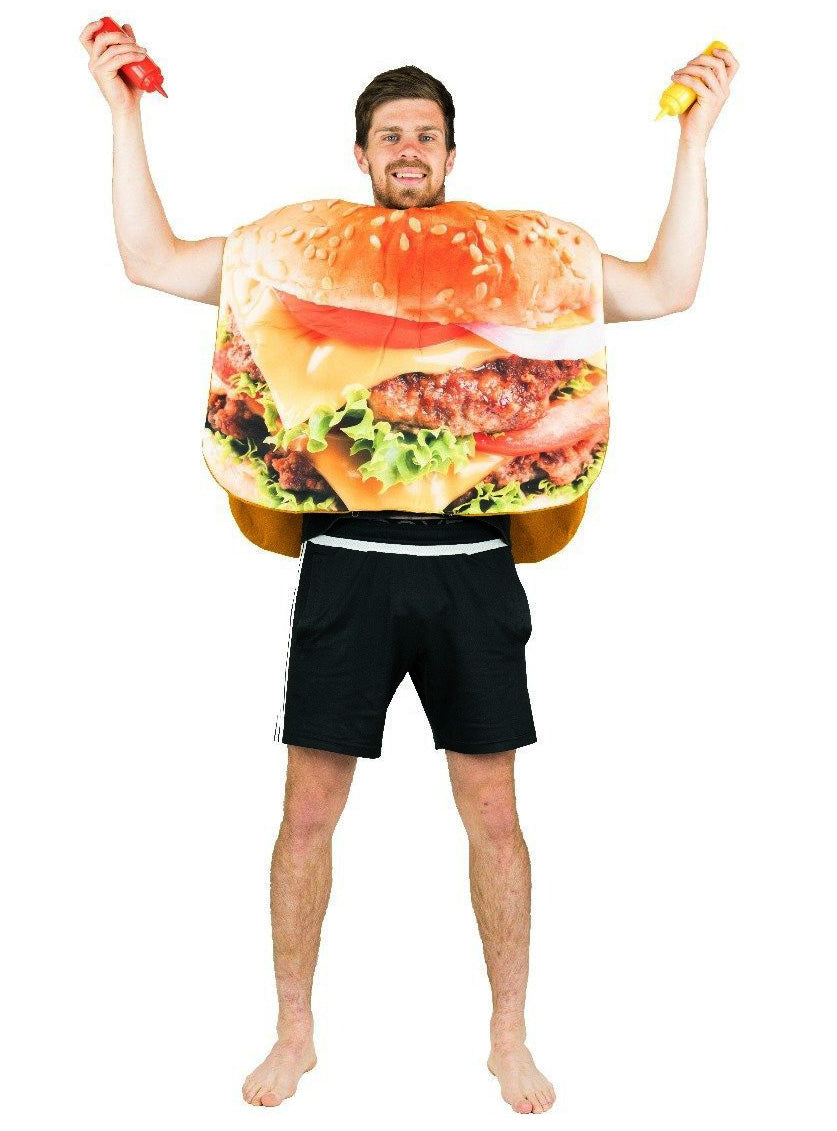 Adults Cheeseburger Food Costume | Adults Funny Costume