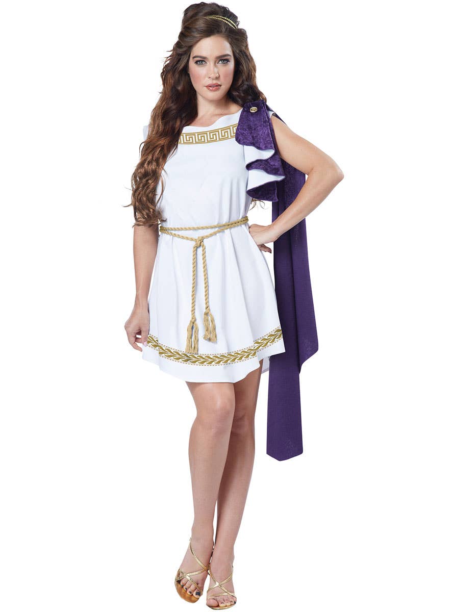 Ancient Greek Toga White Costume Dress | Roman Costume for Women