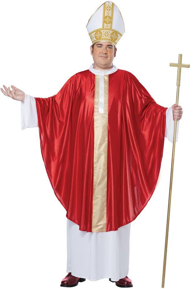 Plus Size Pope Mens Costume | Plus Size Mens Religious Costume