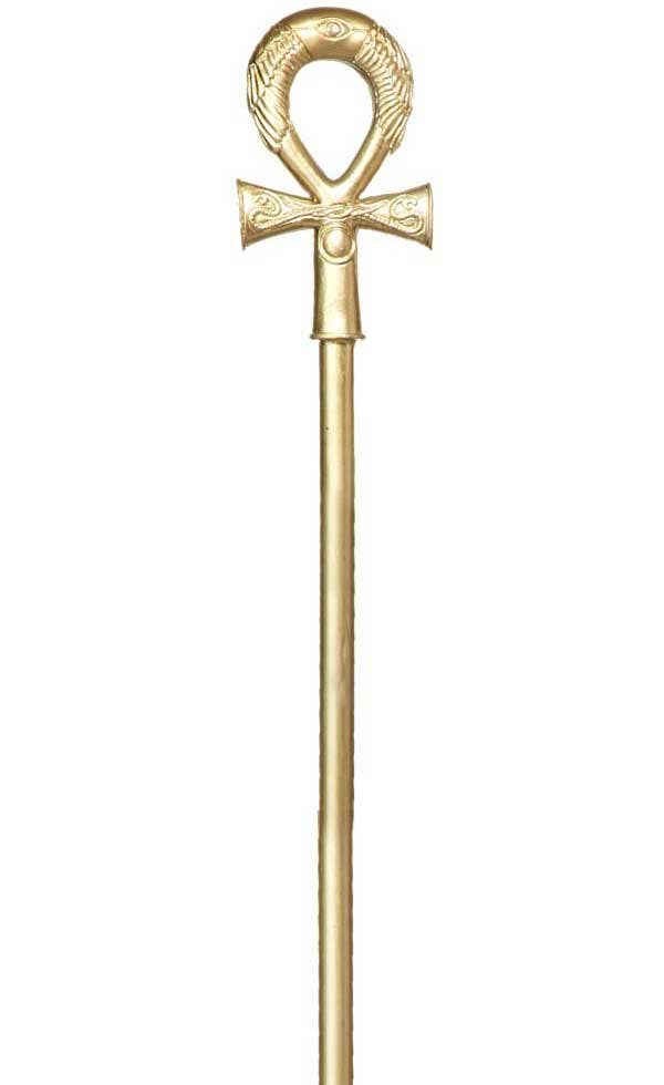 Egyptian Staff Costume Accessory | Pharaoh Gold Costume Cane