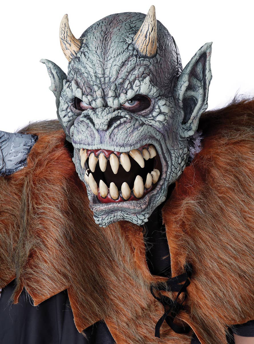 Gargoyle Awakening Horror Costume Mask | Deluxe Ani-Motion Mask