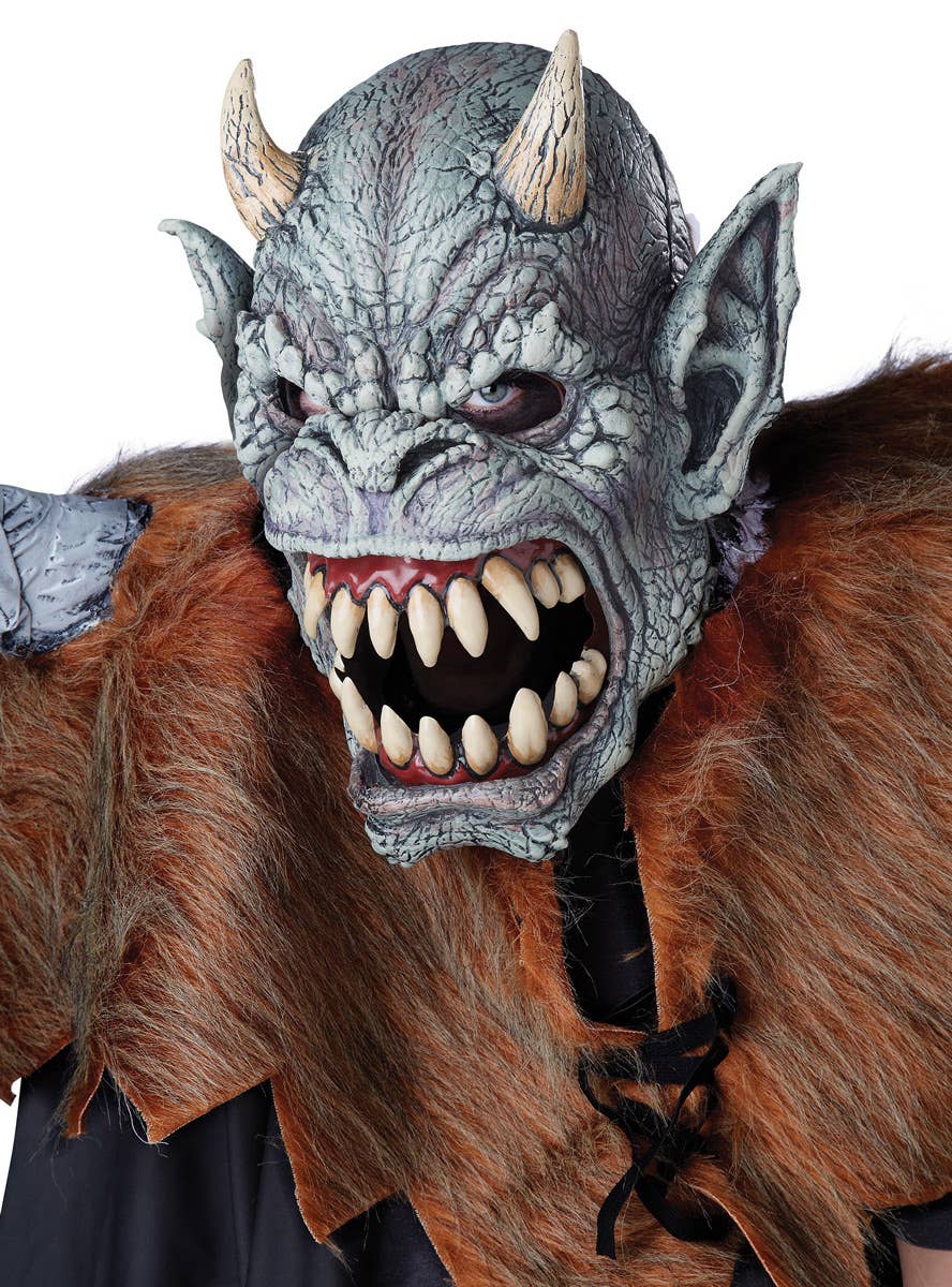 Gargoyle Awakening Horror Costume Mask | Deluxe Ani-Motion Mask