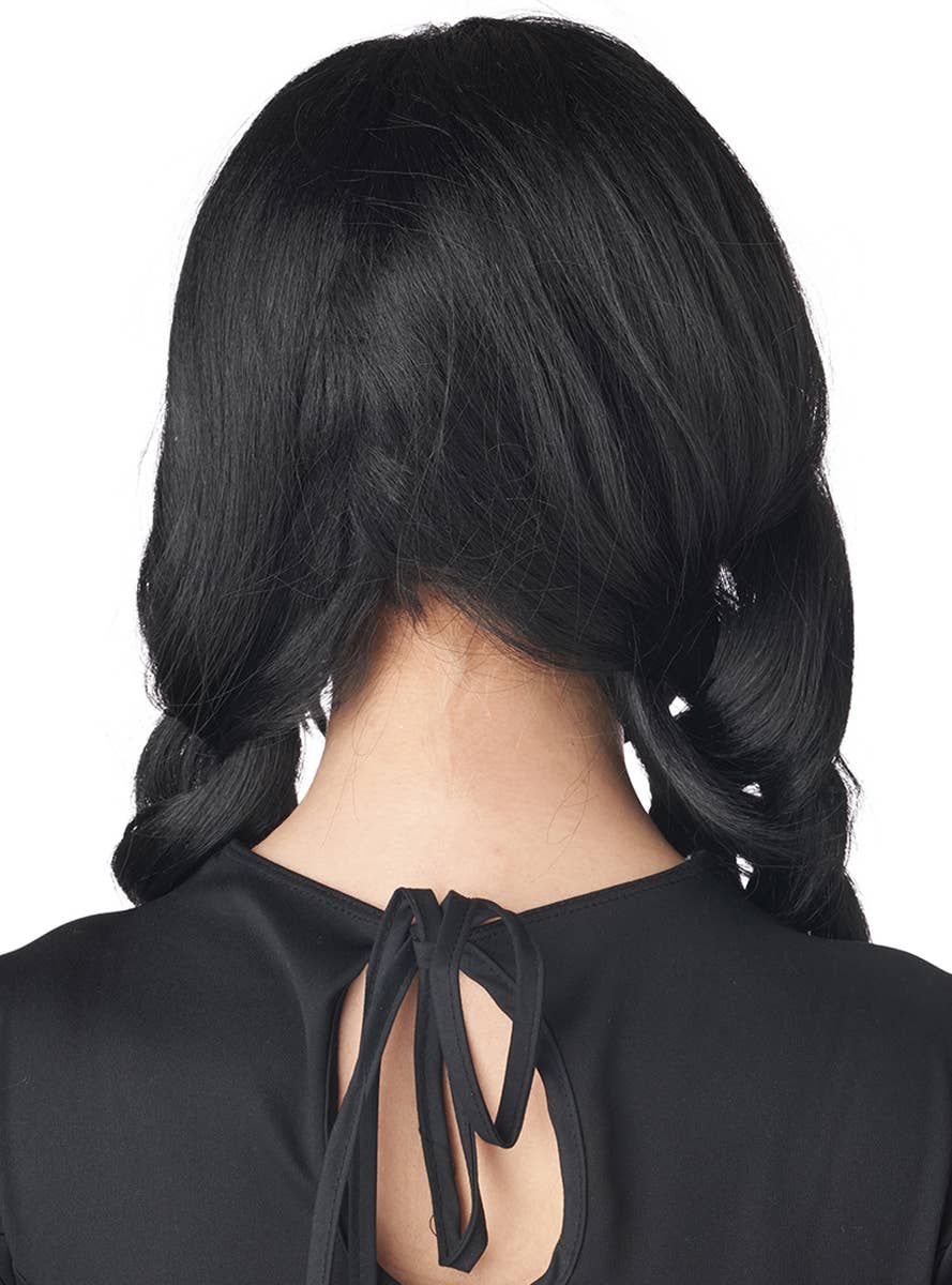 Black Wednesday Addams Costume Wig | Black Costume Wig with Braids