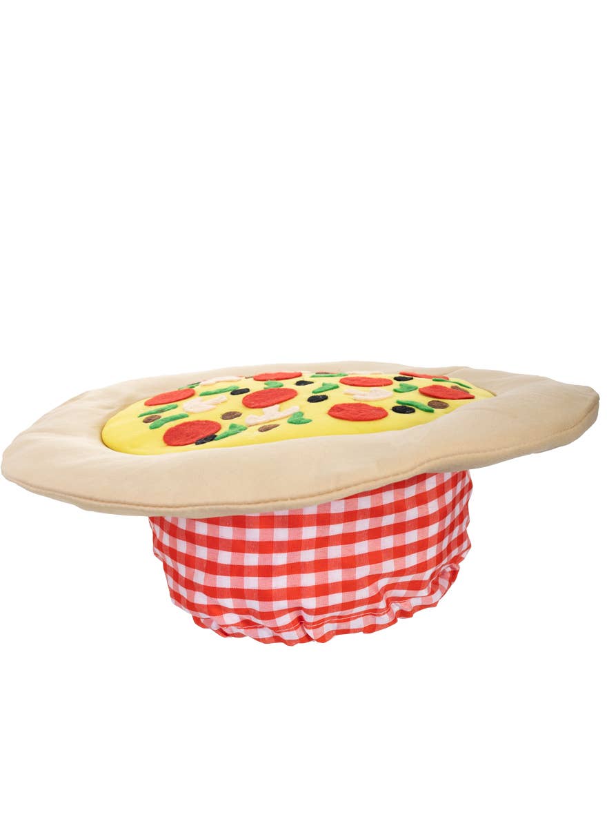 Plush Pizza Costume Hat | Novelty Pizza Hat Costume Accessory