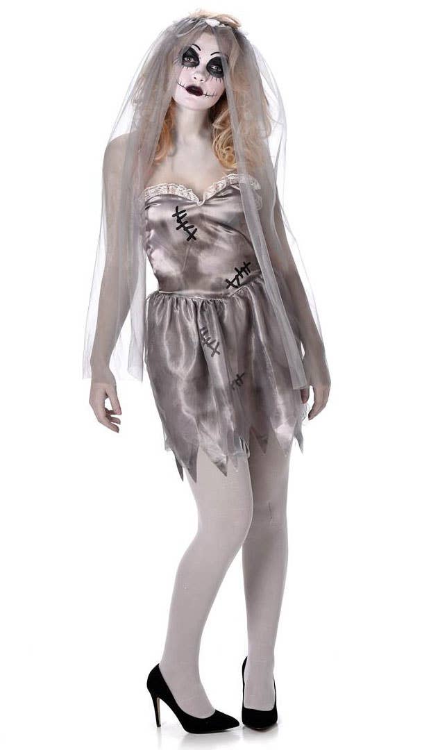 Tattered Ghost Bride Womens Costume | Halloween Costume for Women