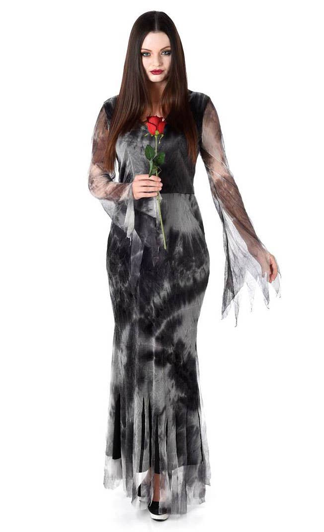 Black & Grey Haunted Lady Costume | Womens Halloween Costume